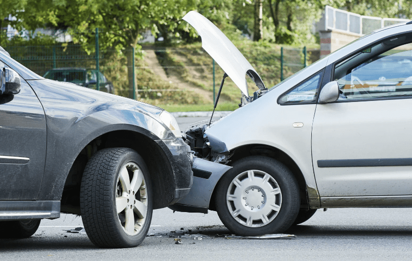 Car Accident: Hit Front Wheel
